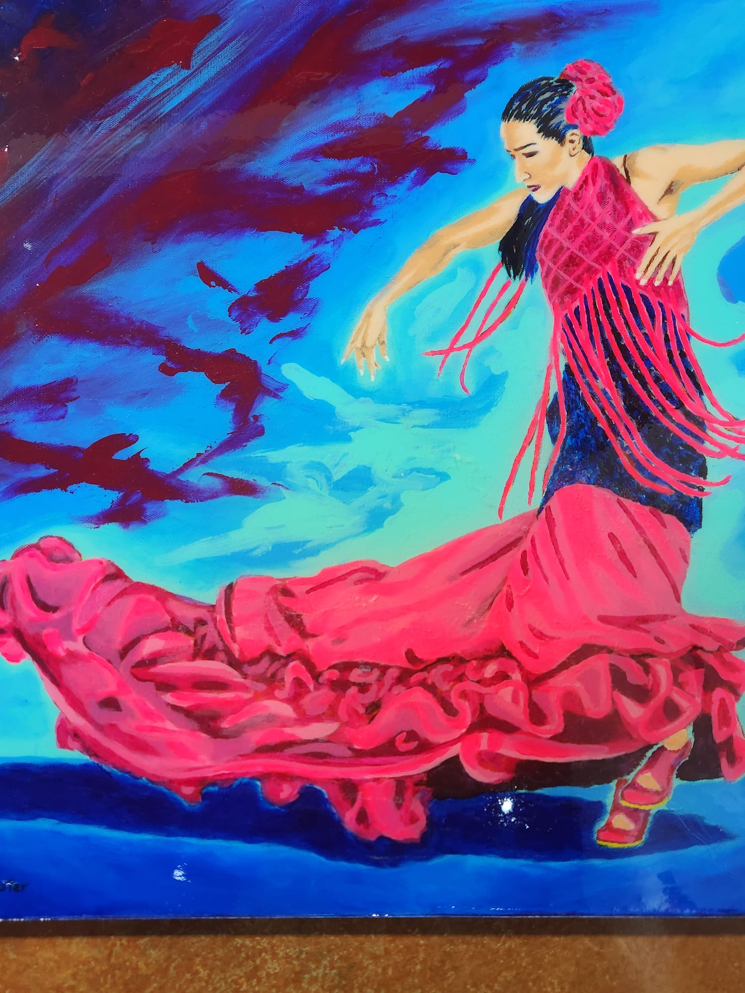 Electric Flamingo - Montgomery's Lone Star Art Gallery